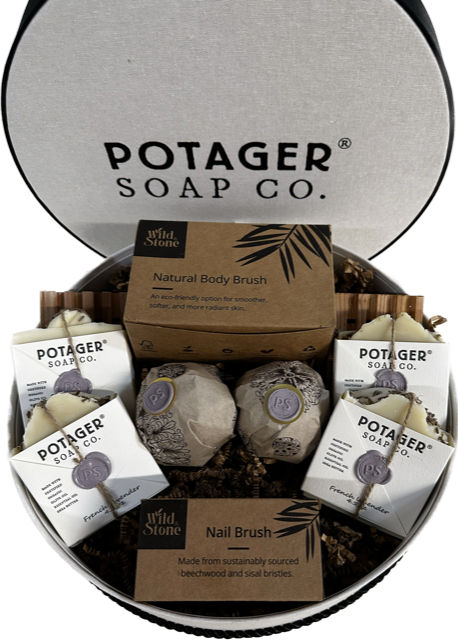 Collector Hat Box Gift Set Large in Three Varieties – Potager Soap Co.
